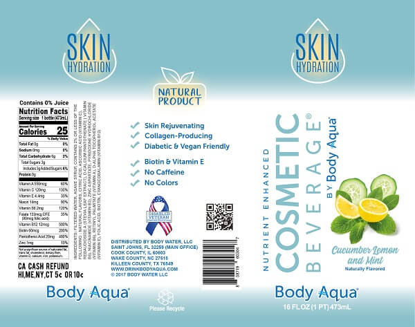 Body Aqua (Cosmetic Beverage) | Beauty Water, Hydration Skin
